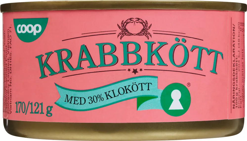 Krabbkött, Coop, 170g | Jämför pris & handla via Matspar.se