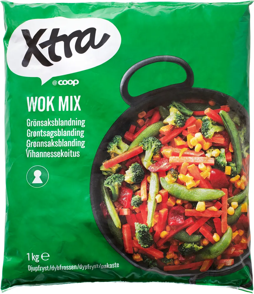 Wok Mix, Coop Xtra, 1kg | Jämför pris & handla via Matspar.se