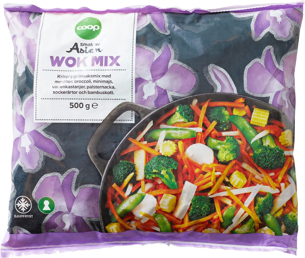 Wok Mix, Coop, 500g | Jämför pris & handla via Matspar.se