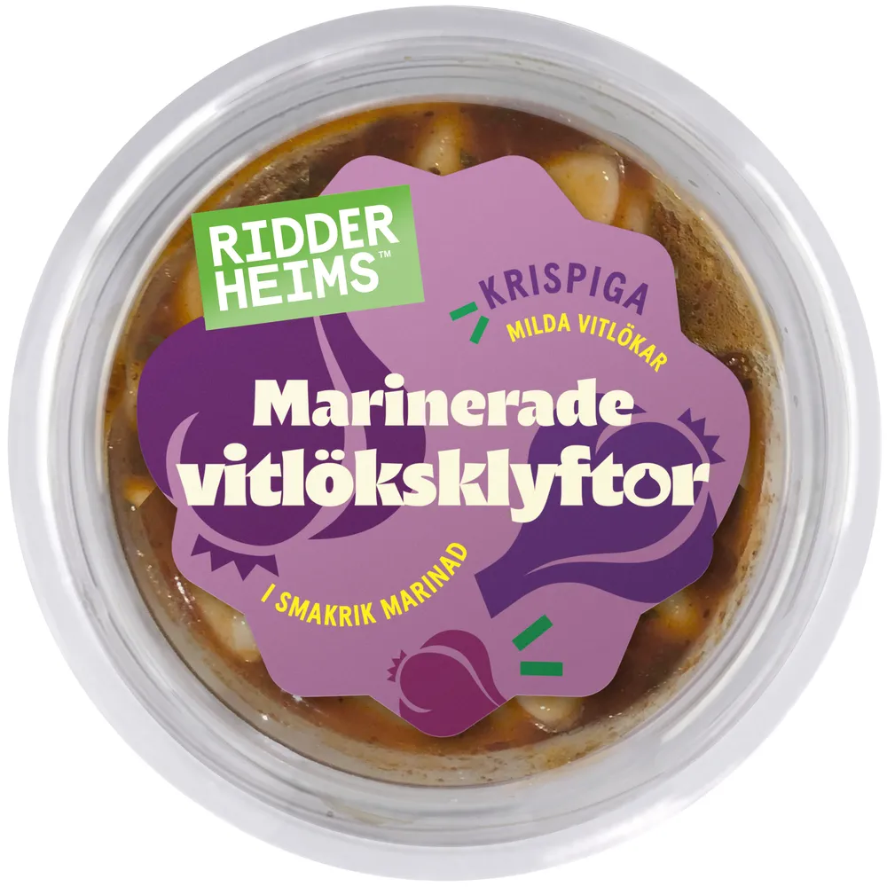 Marinerade Vitlöksklyftor, Ridderheims, 160g | Jämför pris & handla via ...