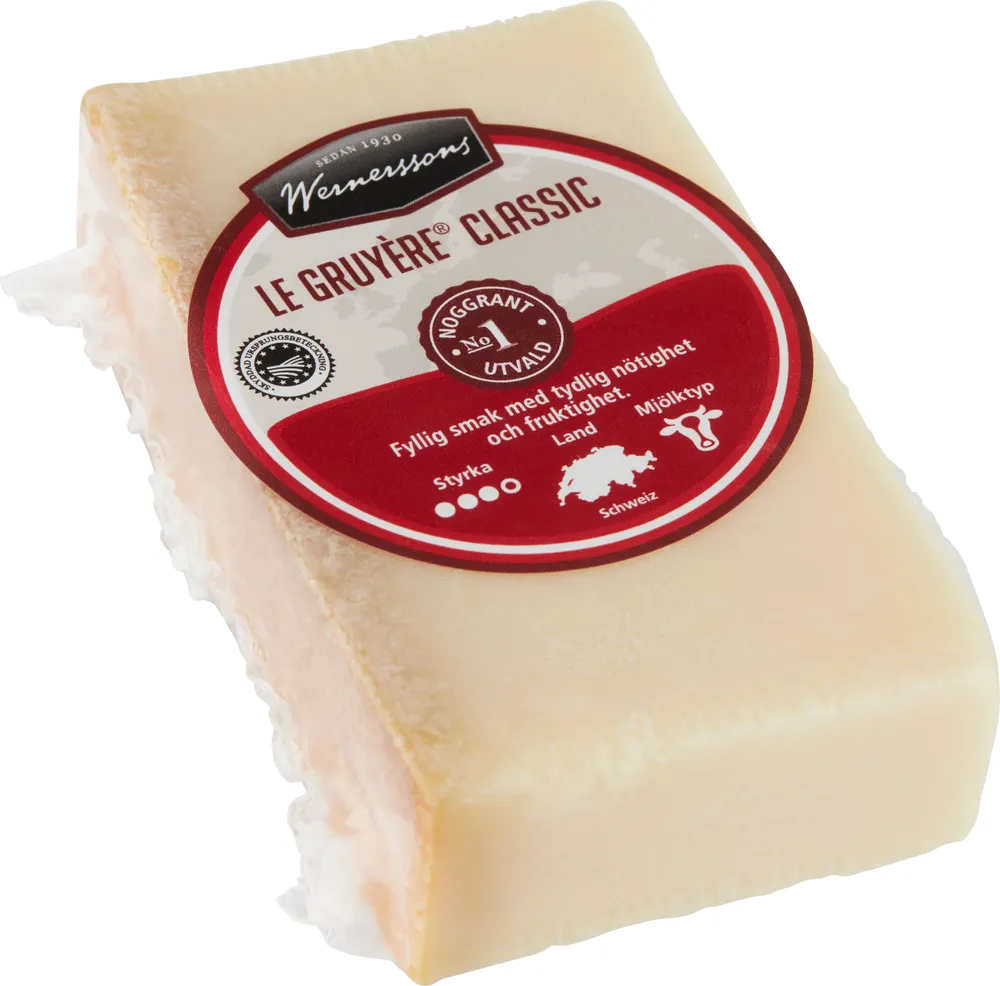 Le Gruyere 32%, Wernersson Ost, 100g | Jämför pris & handla via Matspar.se