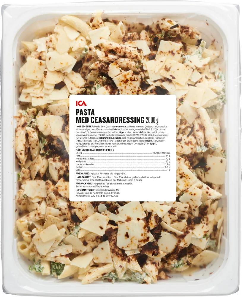Pasta med caesardressing, ICA, 2kg | Jämför pris & handla via Matspar.se