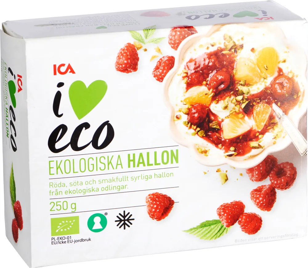Hallon EKO Fryst, ICA I Love Eco, 250g | Jämför pris & handla via ...
