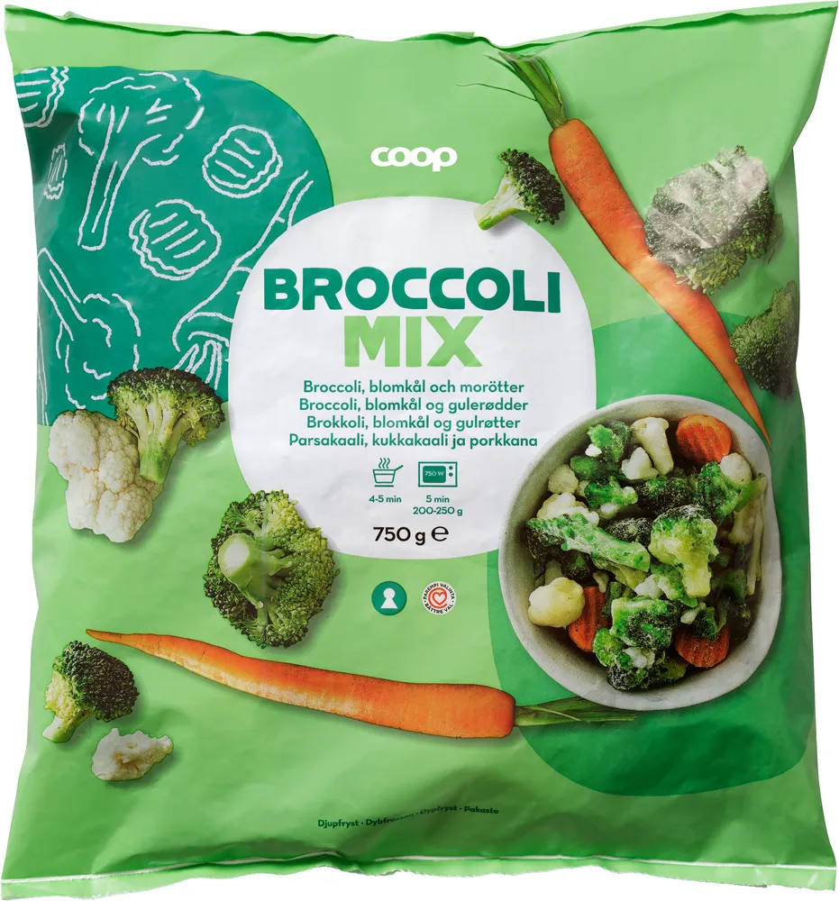 Broccoli Mix, Coop, 750g | Jämför pris & handla via Matspar.se