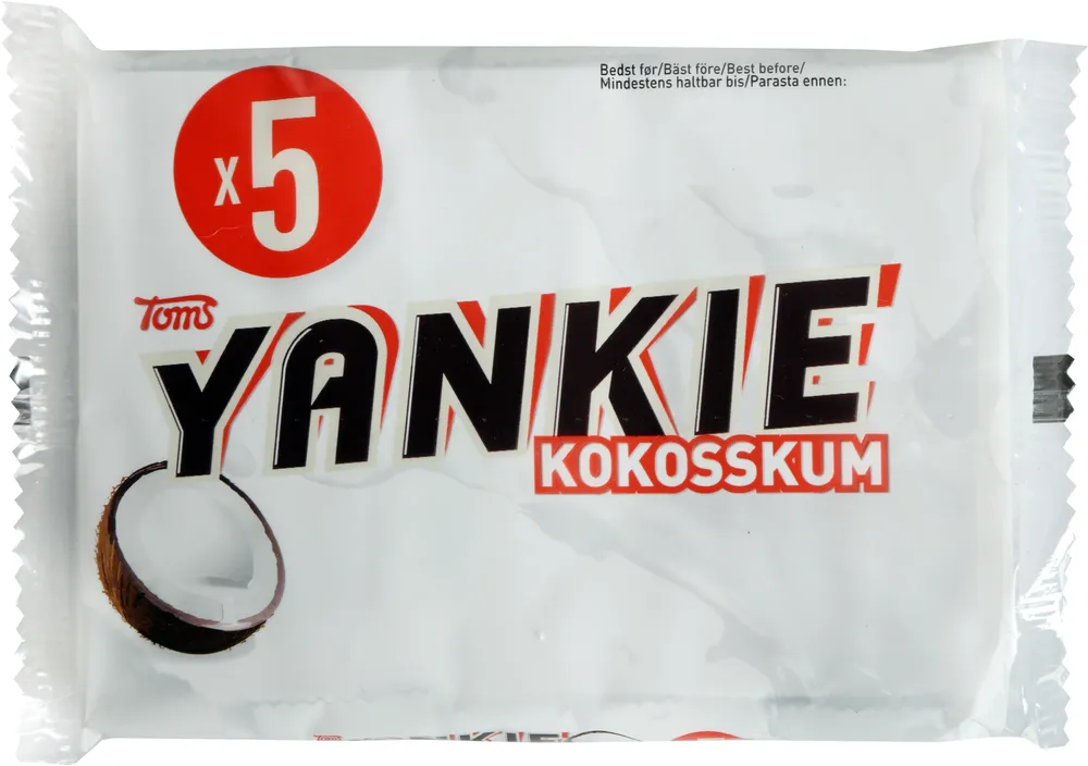 Yankie Bar Kokosskum, Toms, 200g | Jämför pris & handla via Matspar.se