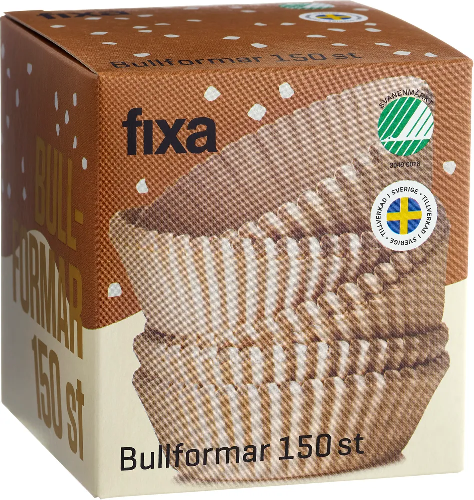 Fix bullform natur/brun, Fixa, 150st | Jämför pris & handla via Matspar.se