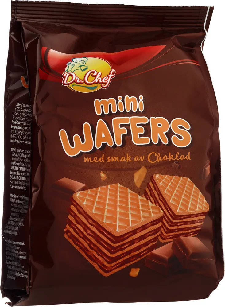 wafers mini Cocoa, DR CHEF, 130g | Jämför pris & handla via Matspar.se