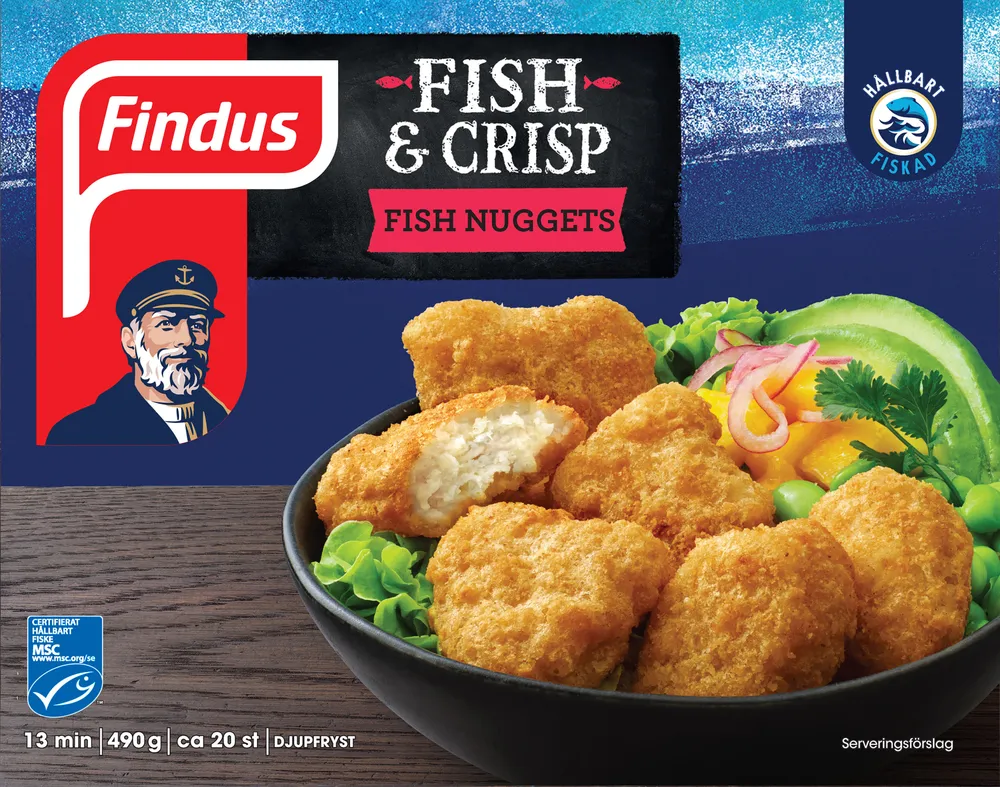 Fish & Crisp Fish Nuggets, Findus, 490g | Jämför pris & handla via ...