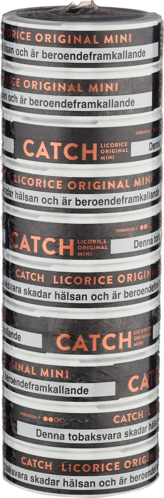 Snus Licorice Mini Stock 10-p, Catch, 104g | Jämför pris & handla via ...